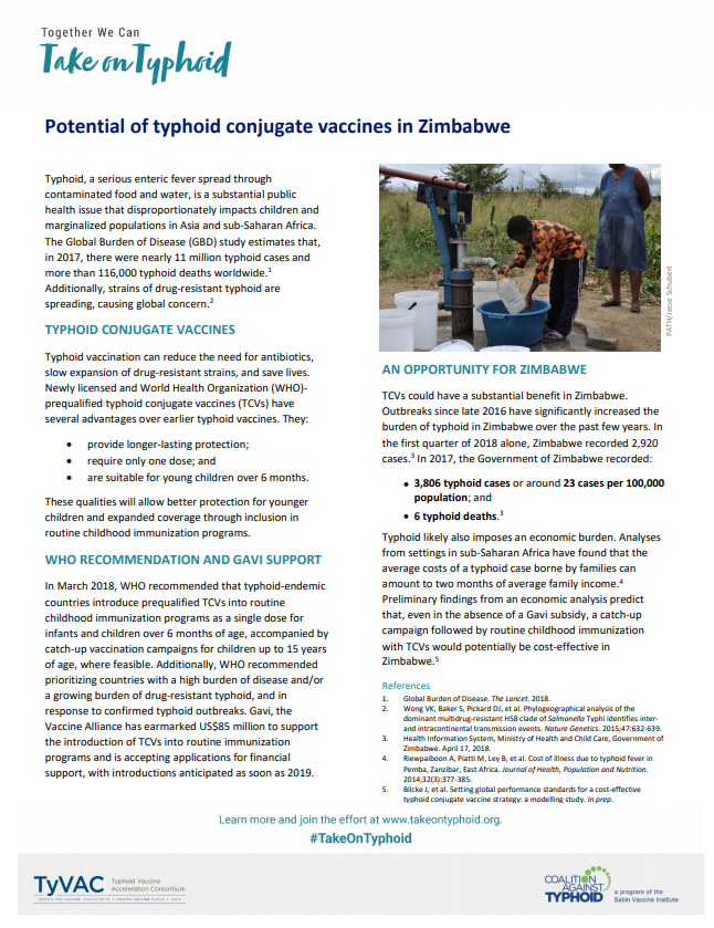 Zimbabwe Resources - Take on Typhoid