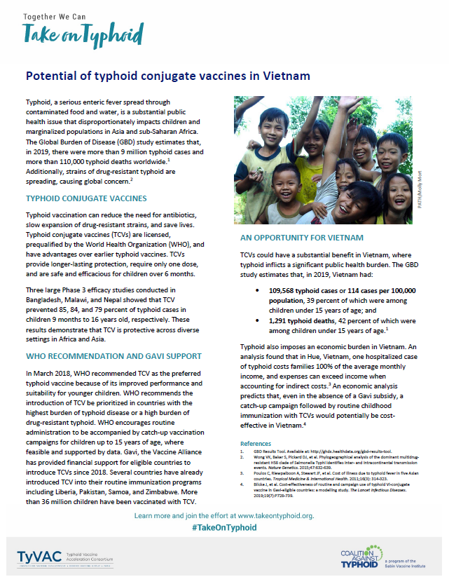 Vietnam Resources Take On Typhoid